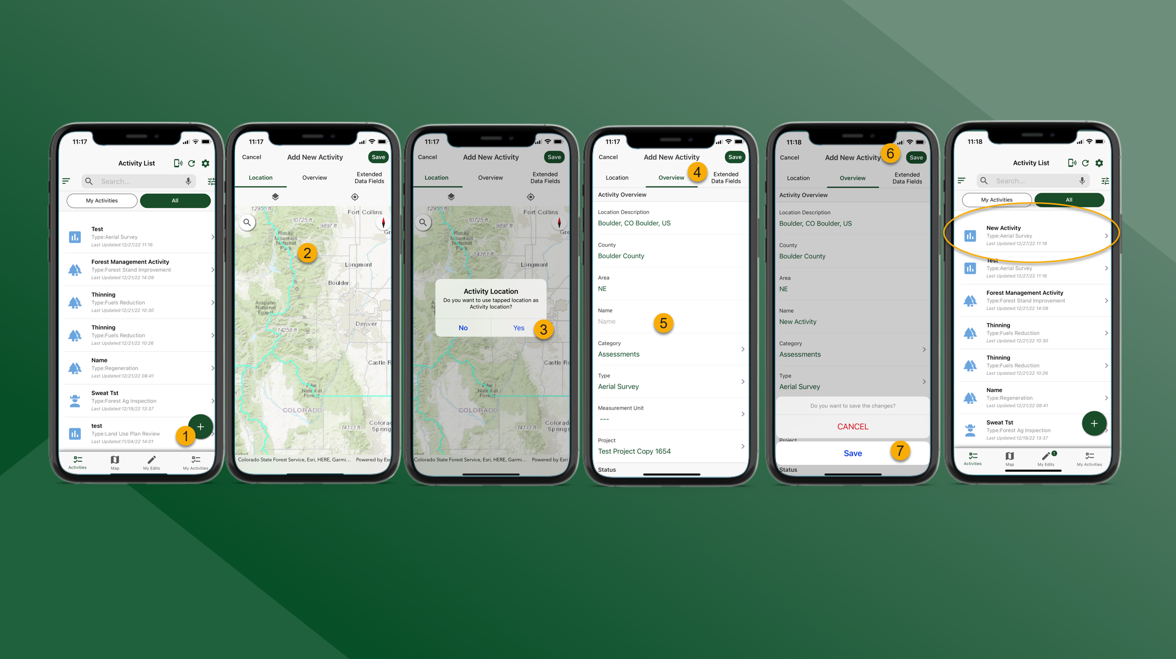 Create Activity GeoTracks Mobile